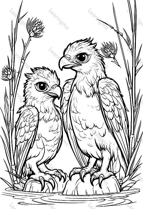 Fantasy Birds | Coloring Pages | Learnigma