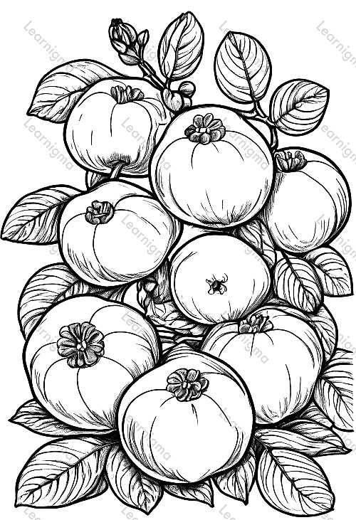 Quince | Coloring Pages | Learnigma