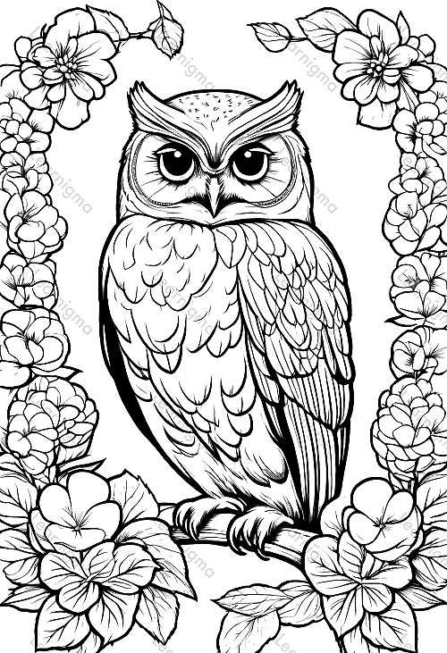 Winter Owl | Coloring Pages | Learnigma