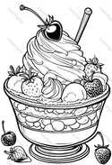 Ice Cream Dessert | Coloring Pages | Learnigma