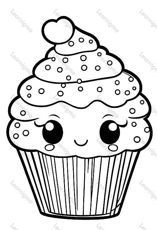 Muffin | Coloring Pages | Learnigma